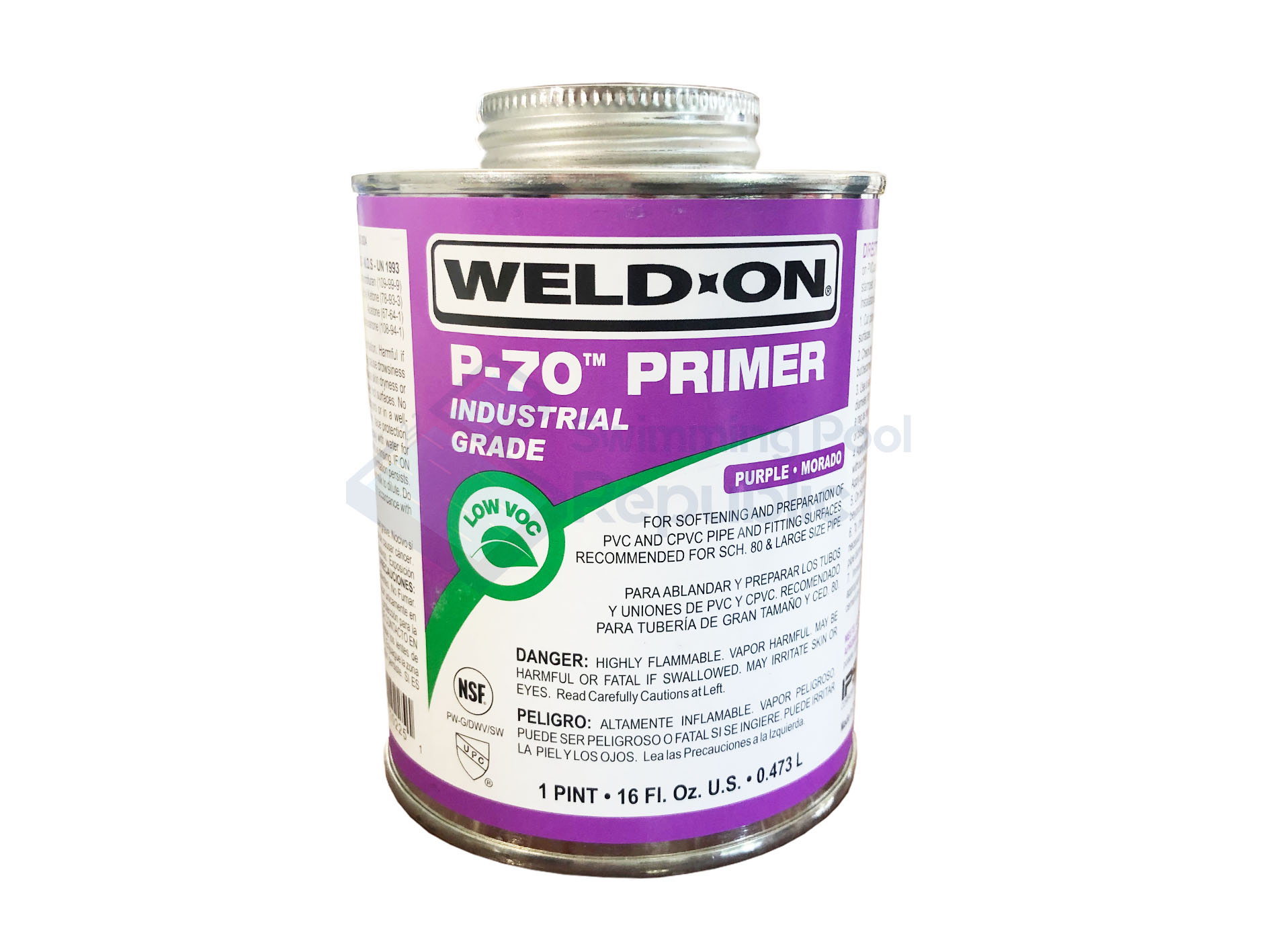 PLUMBING CONSUMABLES, WELD-ON P-70 PVC AND CPVC PRIMER INDUSTRIAL GRADE ...