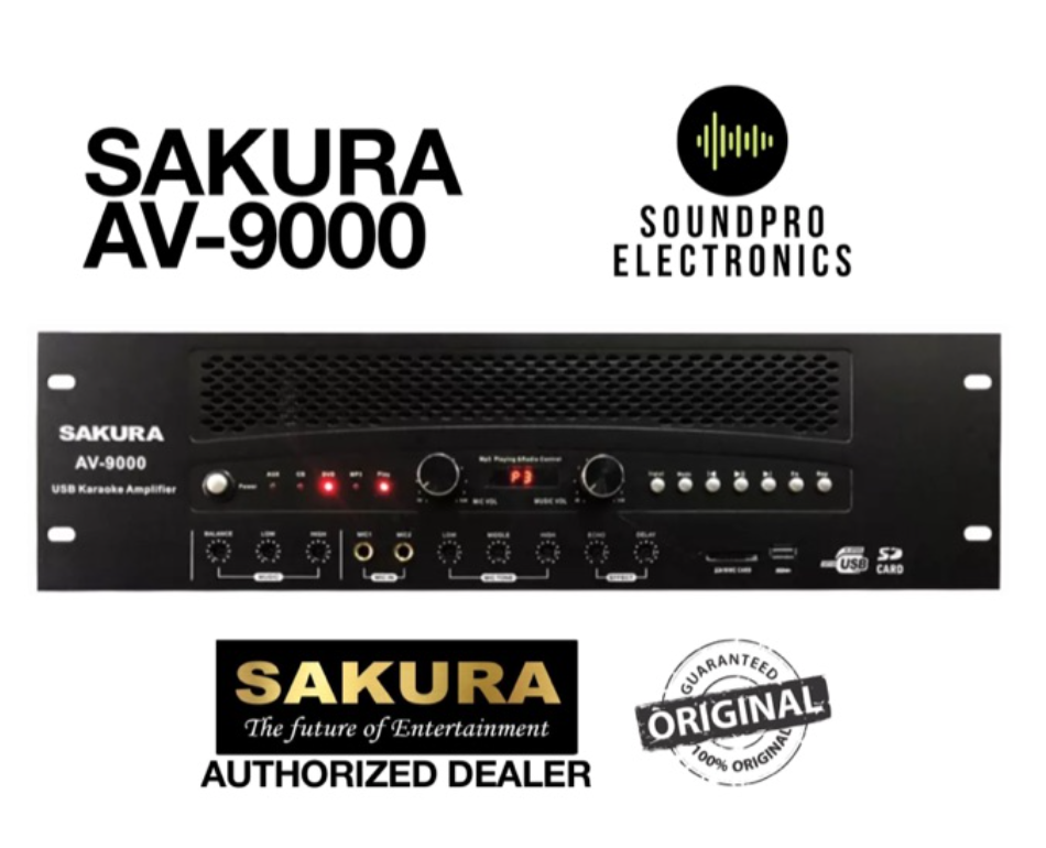 Sakura AV-9000 USB Karaoke Amplifier 1800W | Lazada PH