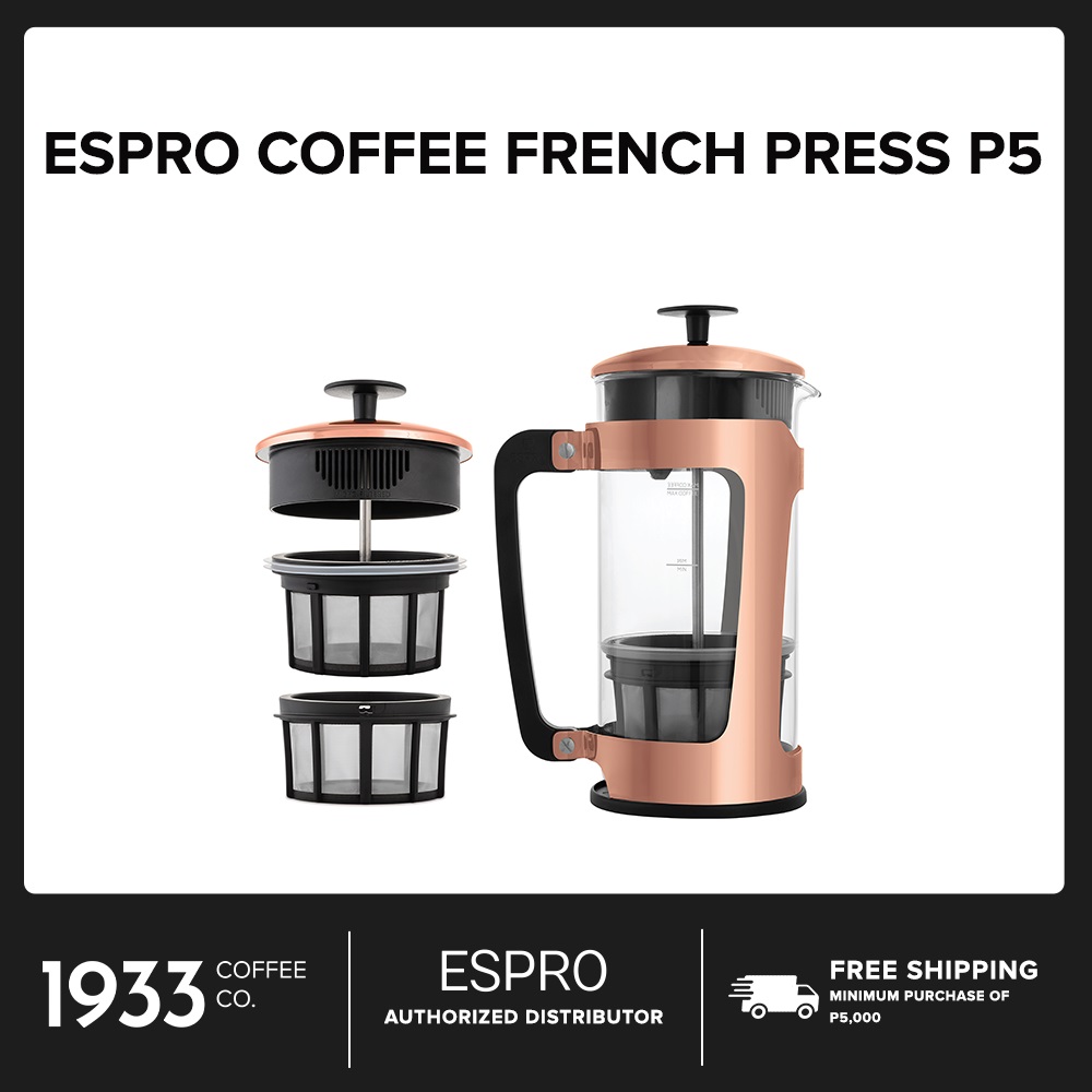 ESPRO Coffee Fresh Press P5 32oz | Double Micro-Filter French Press | Lazada PH