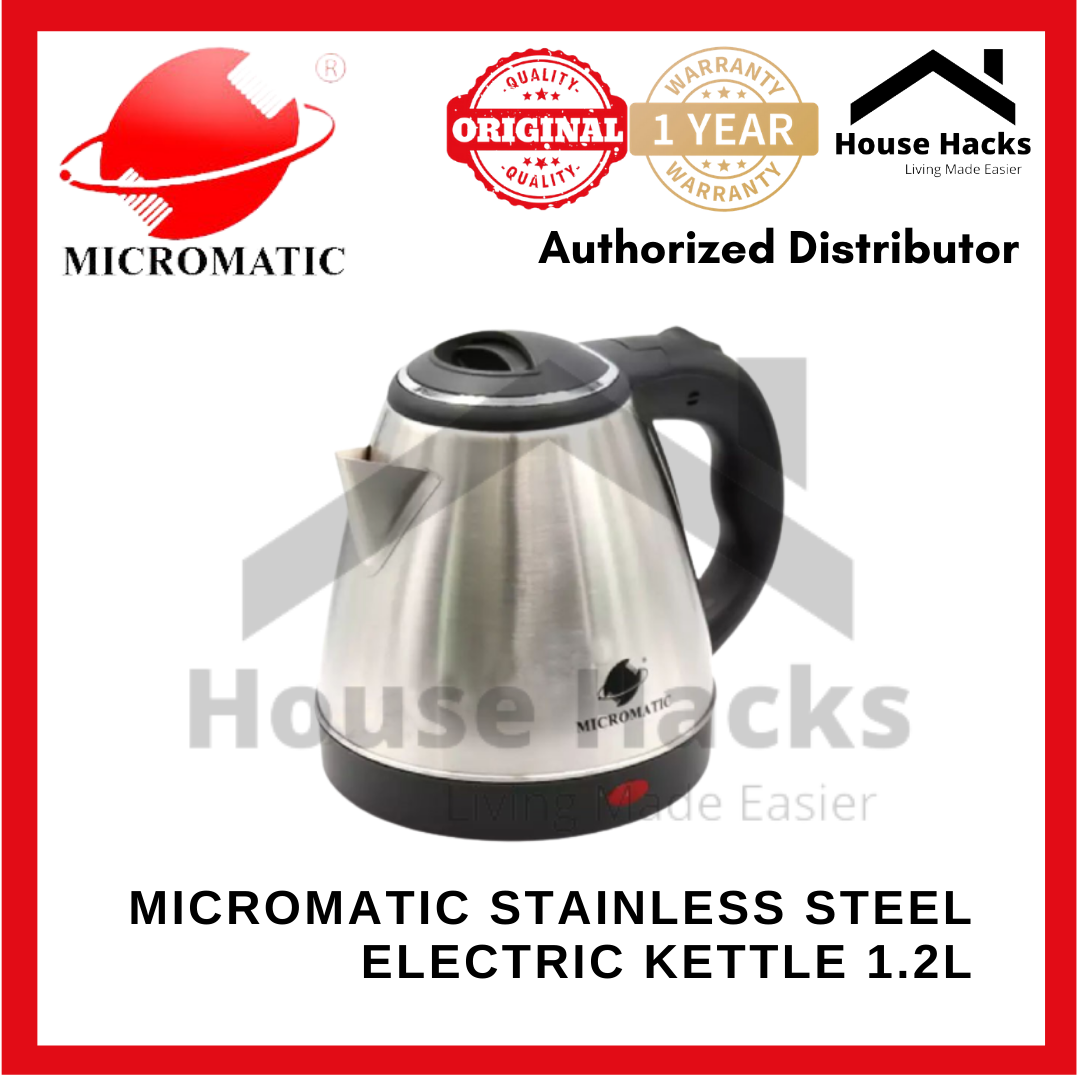 Micromatic stainless steel Electric Kettle 1.2L MCK-1210 (House Hacks ...
