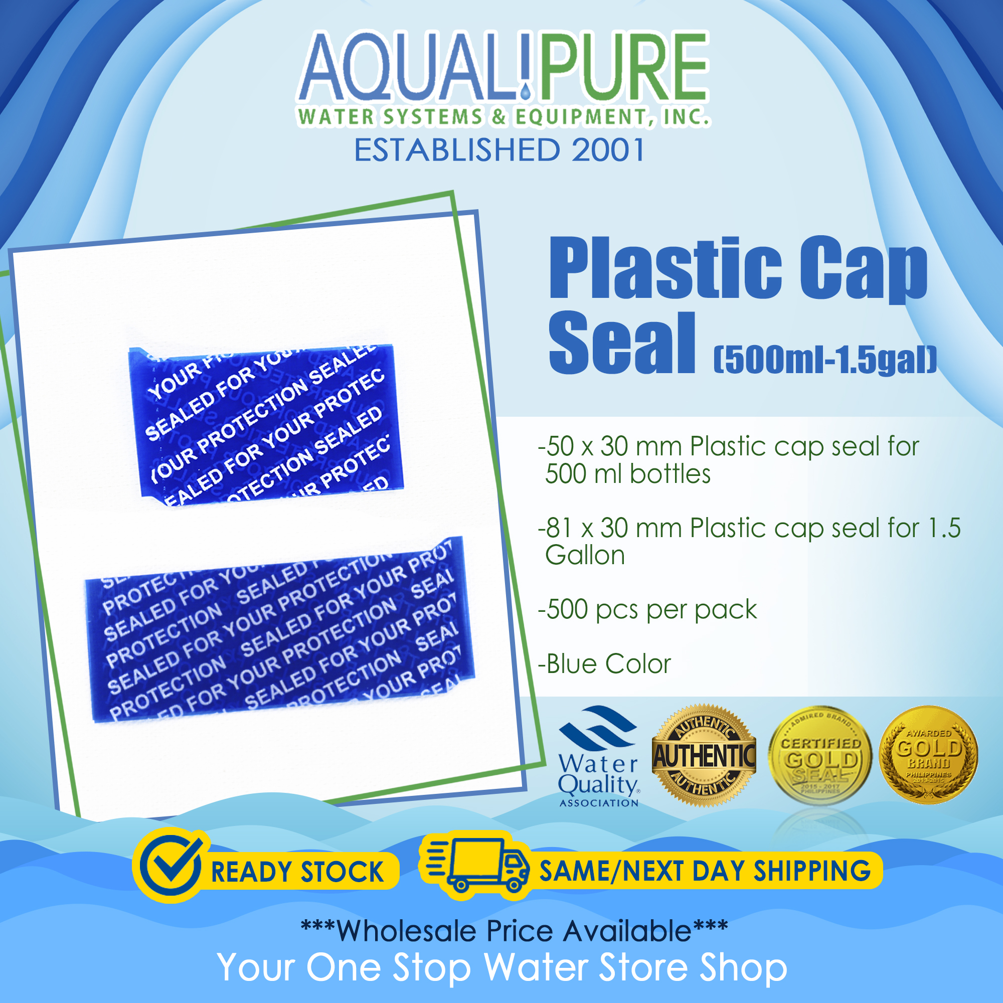 Plastic cap seal for bottles water | Lazada PH