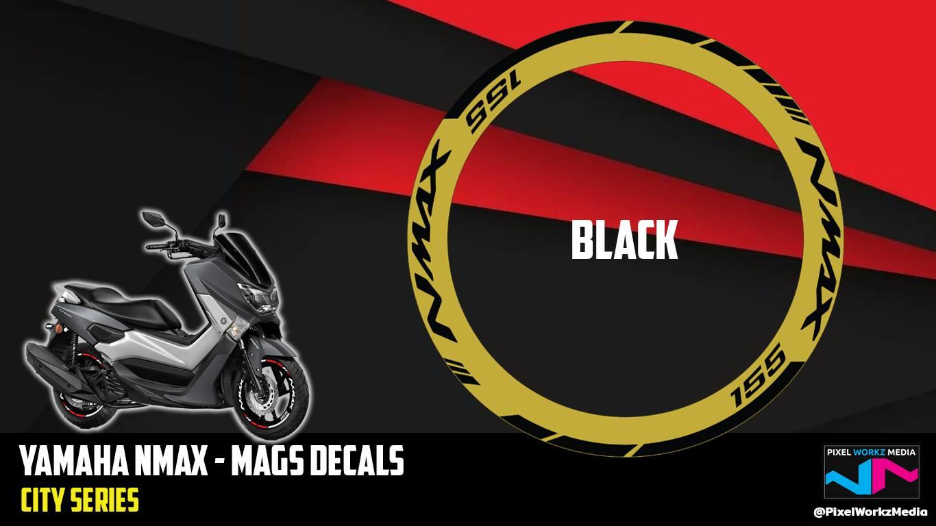 Yamaha NMax Mags Decal - City Series (Back over Gold mags) | Lazada PH