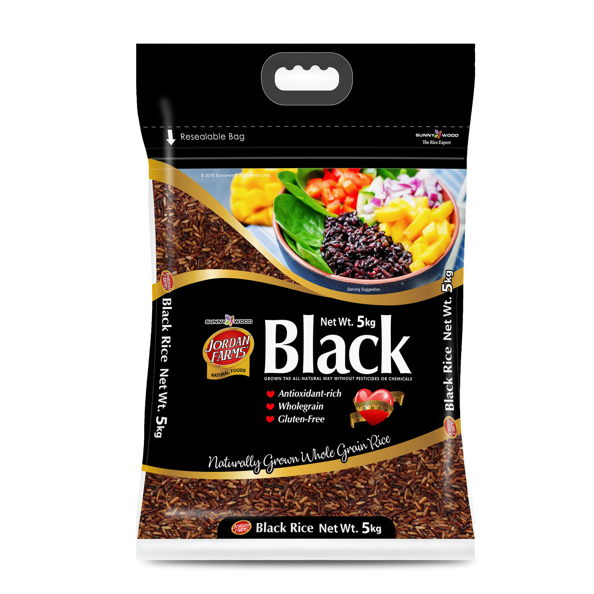 Jordan Farms Black Rice Unpolished 5KG | Lazada PH