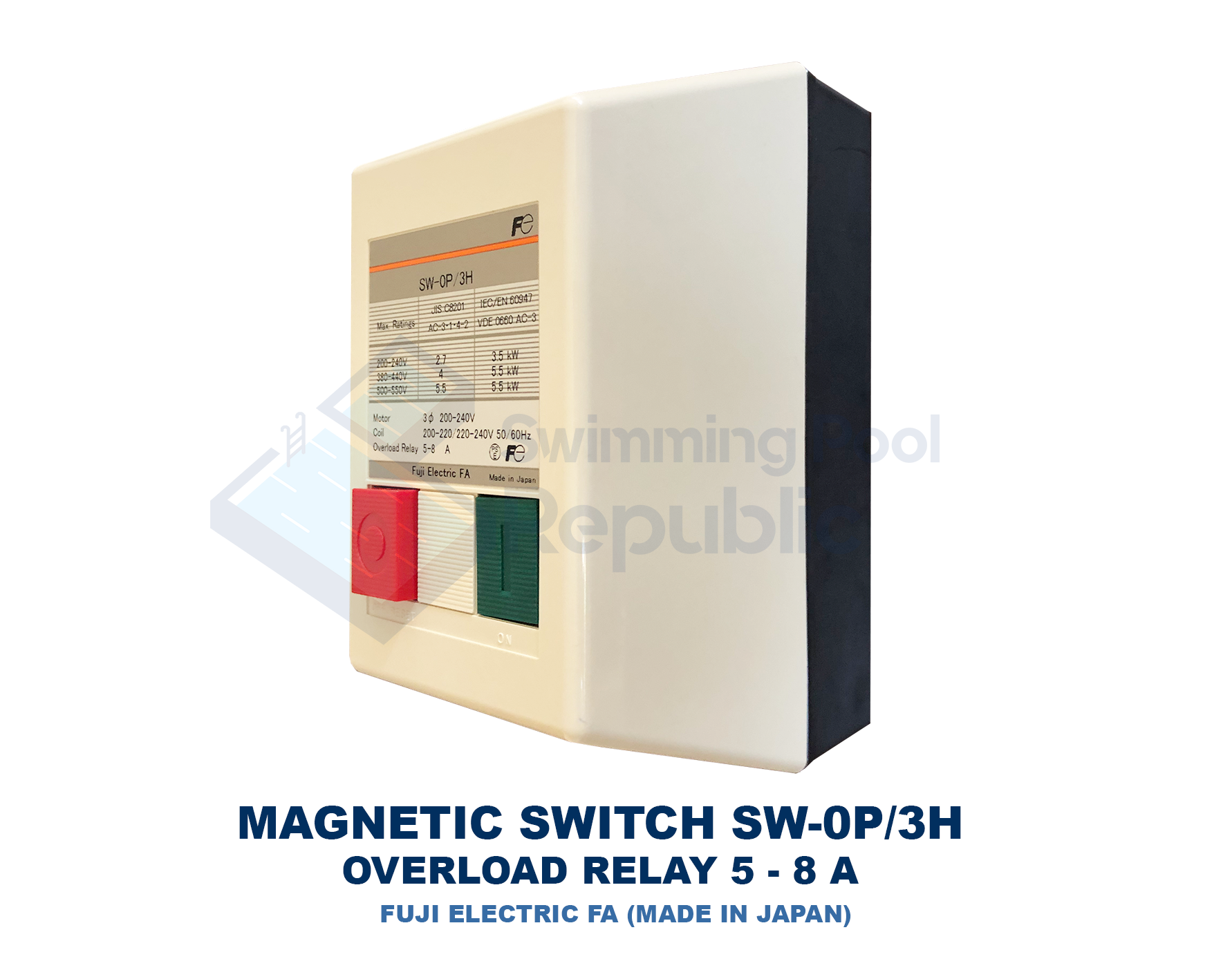 FUJI ELECTRIC FA, Magnetic Switch SW-0P/3H, Overload Relay 5 - 8 A ...