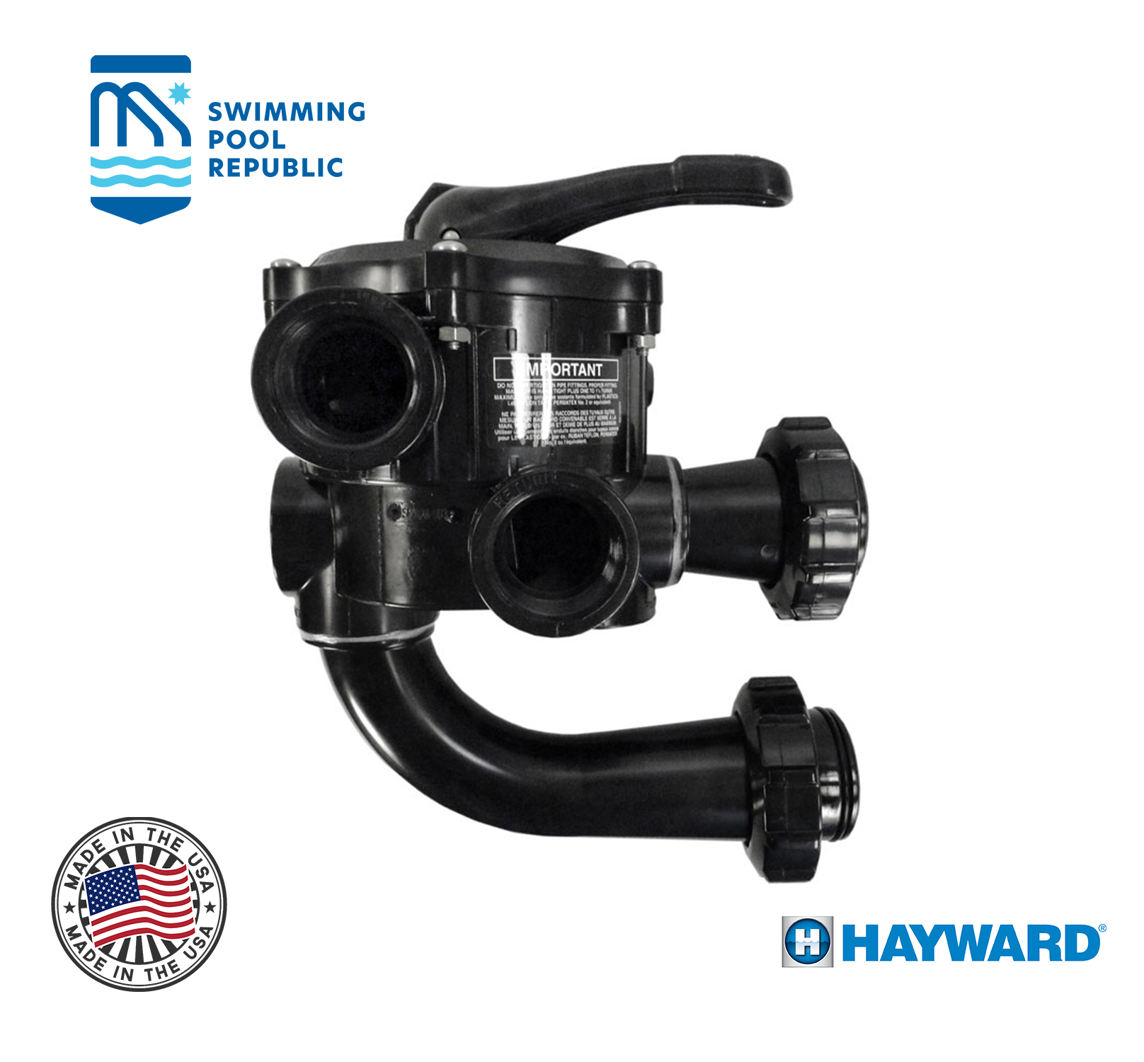 SWIMMING POOL VALVE, HAYWARD VARIFLO MULTIPORT VALVE, SP0710XR50, 1.5 ...