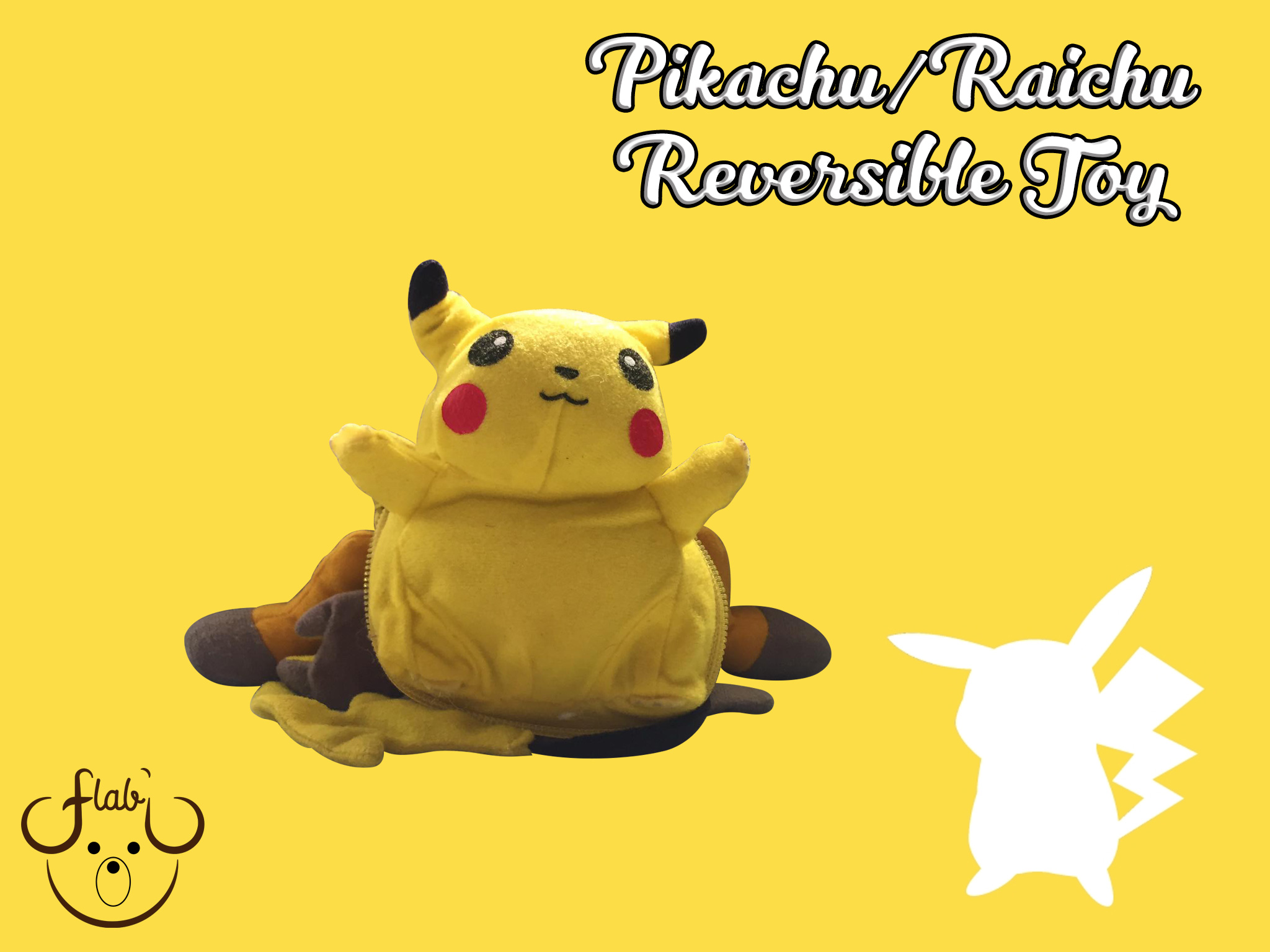 Pikachu / Raichu Reversible Stuffed Toy | Lazada PH