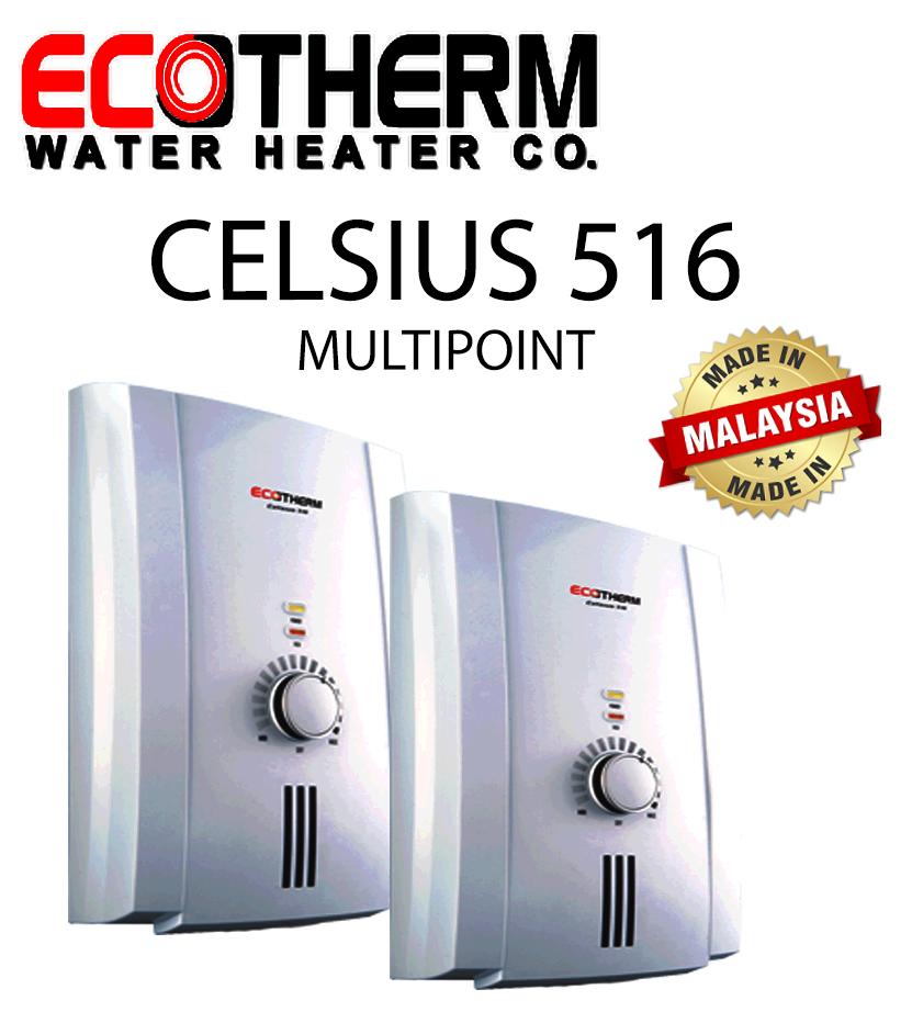 Celsius 516 - Multipoint 3.5/5.5/6.0 kW Water Heater/Shower Heater ...