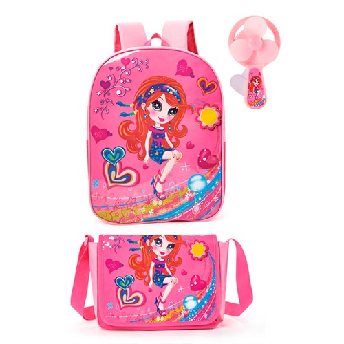 MSE Backpack for Kids Backpack, Messenger Bag with Squeeze Fan School ...