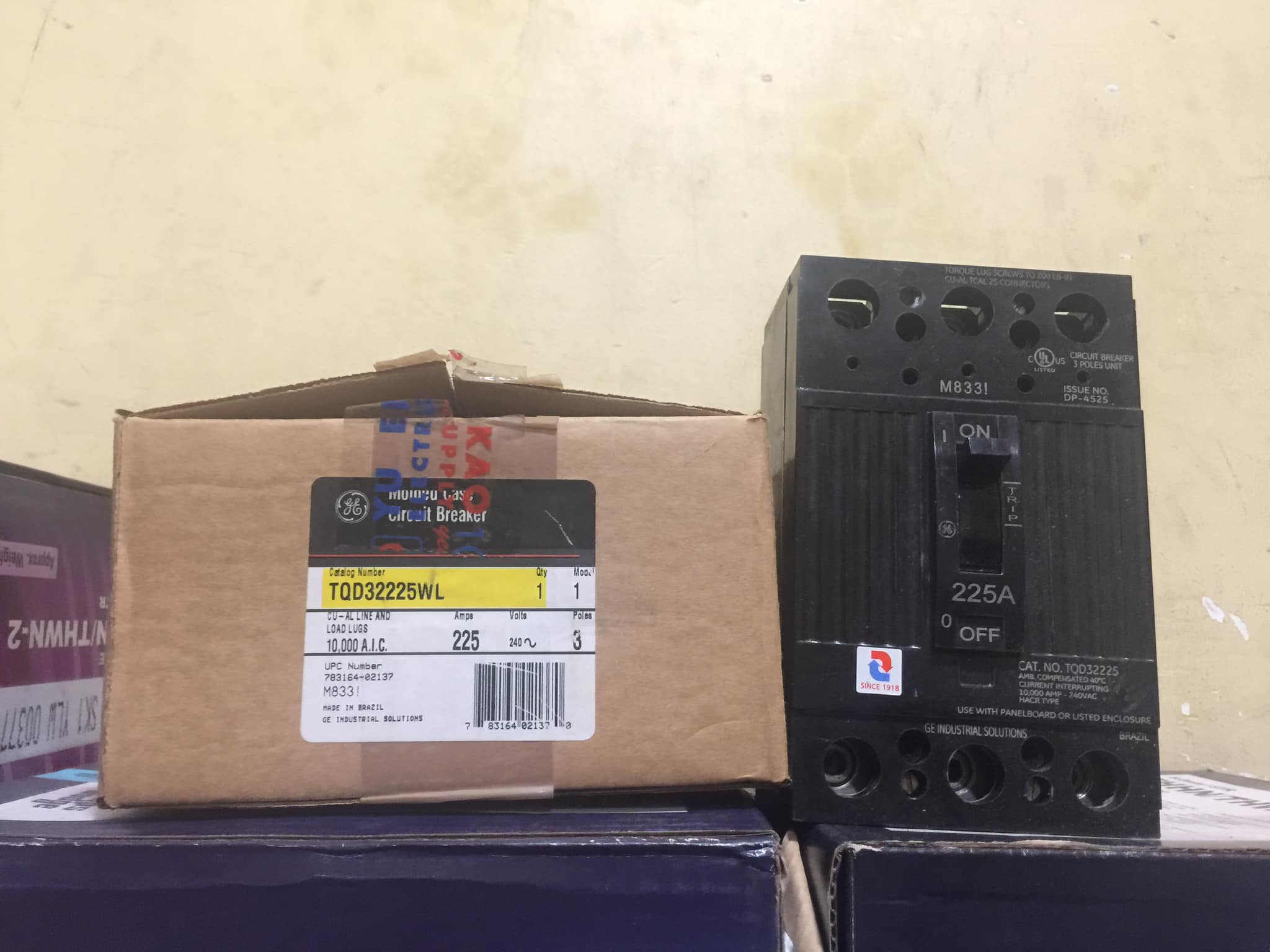 GE Circuit Breaker TQD 100A - 225A 3 Pole Bolt On | Lazada PH