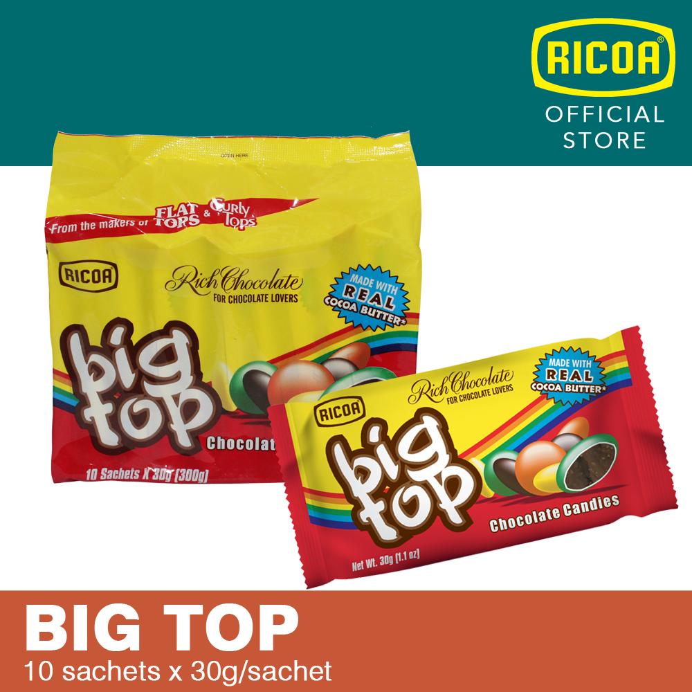 RICOA Big Top Chocolate Candy 30g x 10 Sachets | Lazada PH
