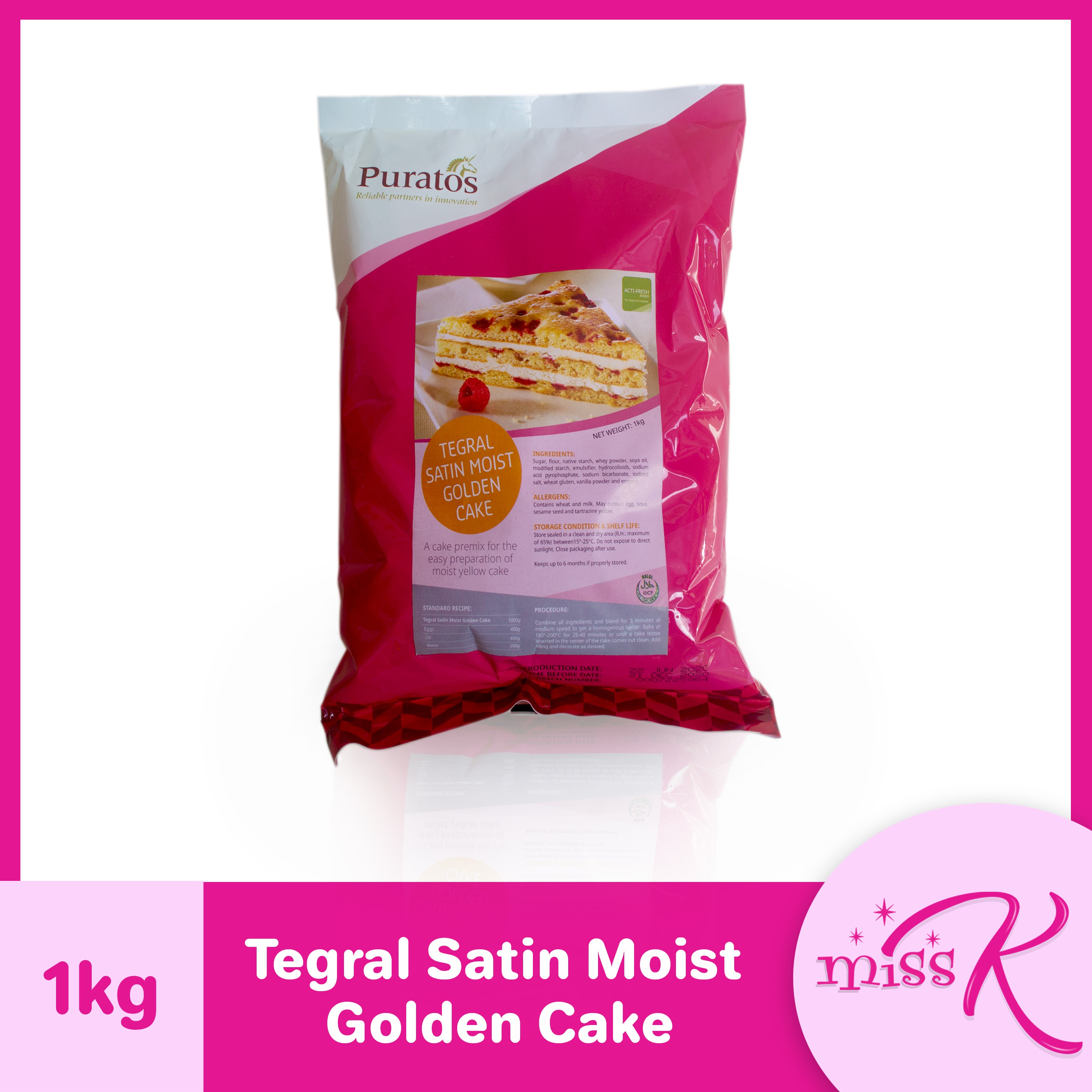 Tegral Satin Moist Golden Cake | Puratos Premix | 1kg | Lazada PH