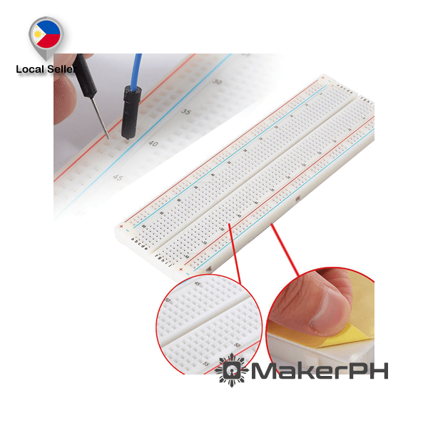 MakerPH - Breadboard 16.5x5.5cm (830 Holes) | Lazada PH