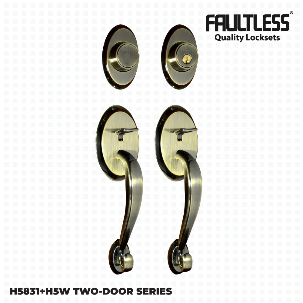 Faultless Handleset H5831+H5W Two-Door Series | Lazada PH