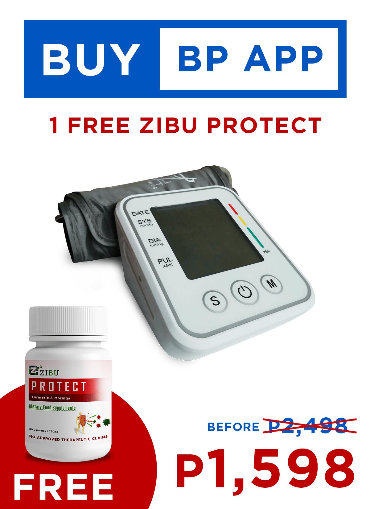 Zibu Protect 1 Bottle + 1 Blood Pressure Monitoring/Blood Pressure ...