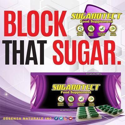 1 BOX SUGAR BLOCKER SUGAROTECT 30 capsules - NATURAL SUGAR BLOCKER 100% ...