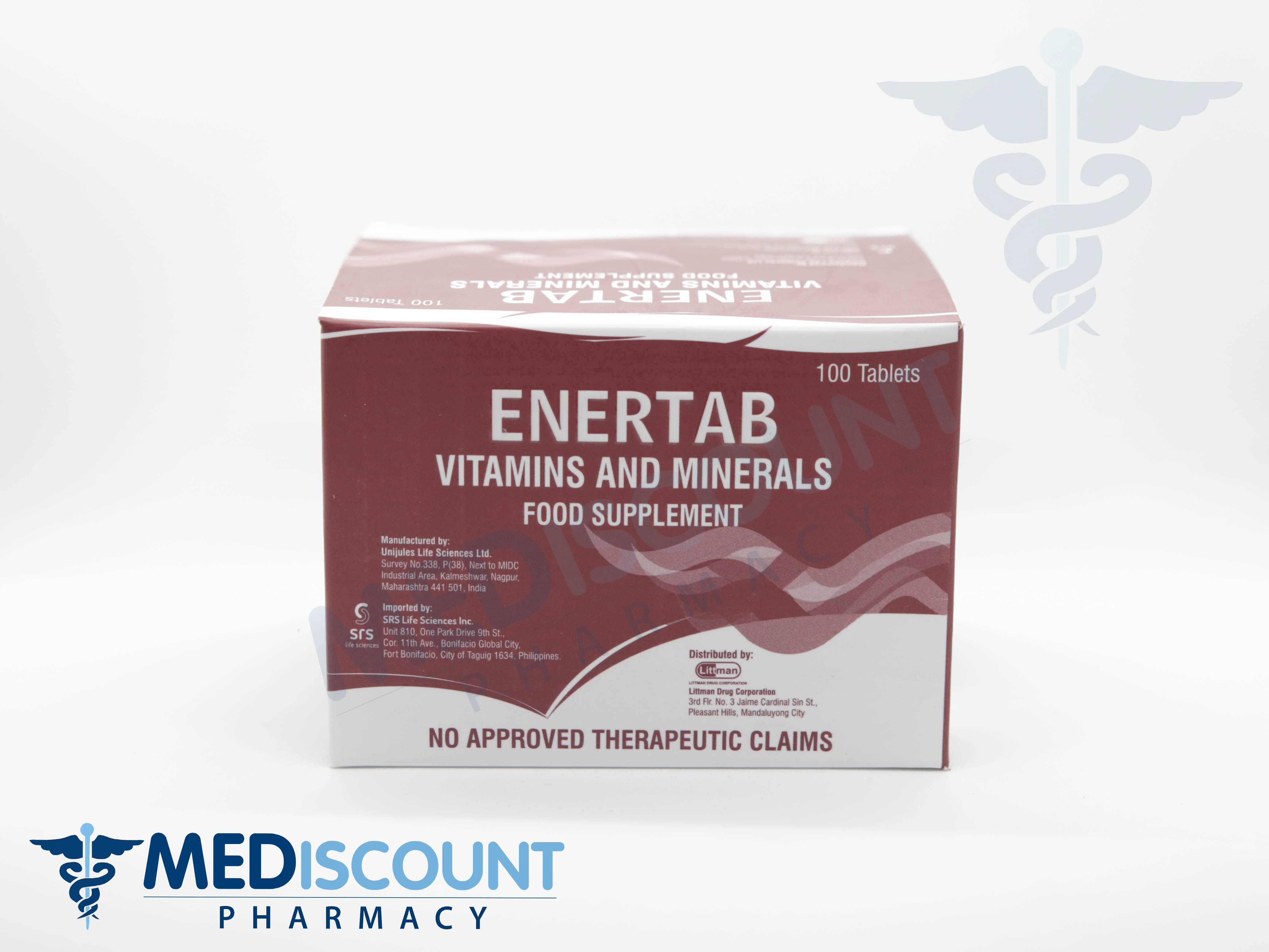 Enertab (Vitamins & Minerals) 100 tabs/box | Lazada PH