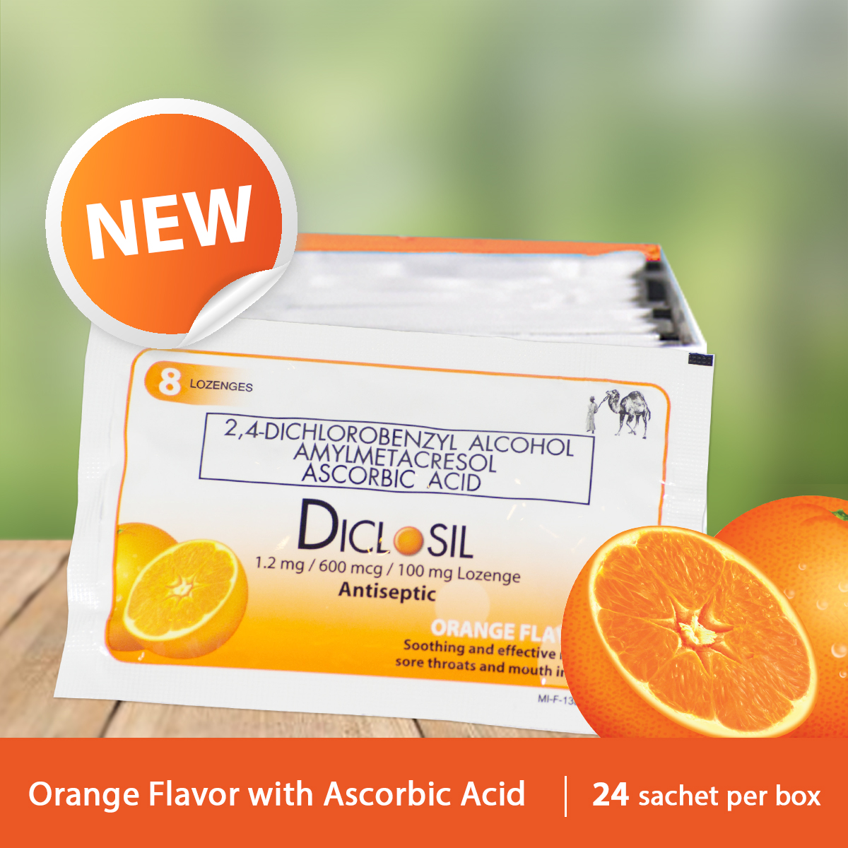 Diclosil Lozenges - Orange Flavor with Ascorbic Acid | Lazada PH