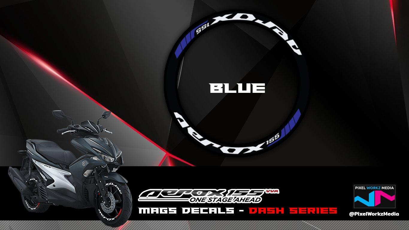 Yamaha Aerox Mags Decal - Dash Series (BLUE) | Lazada PH