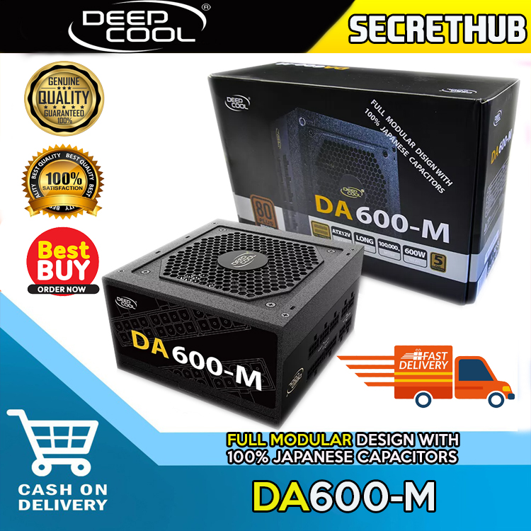 AMNETPC FULL MODULAR DEEPCOOL PC PSU 600W Fully Modular Computer Power ...