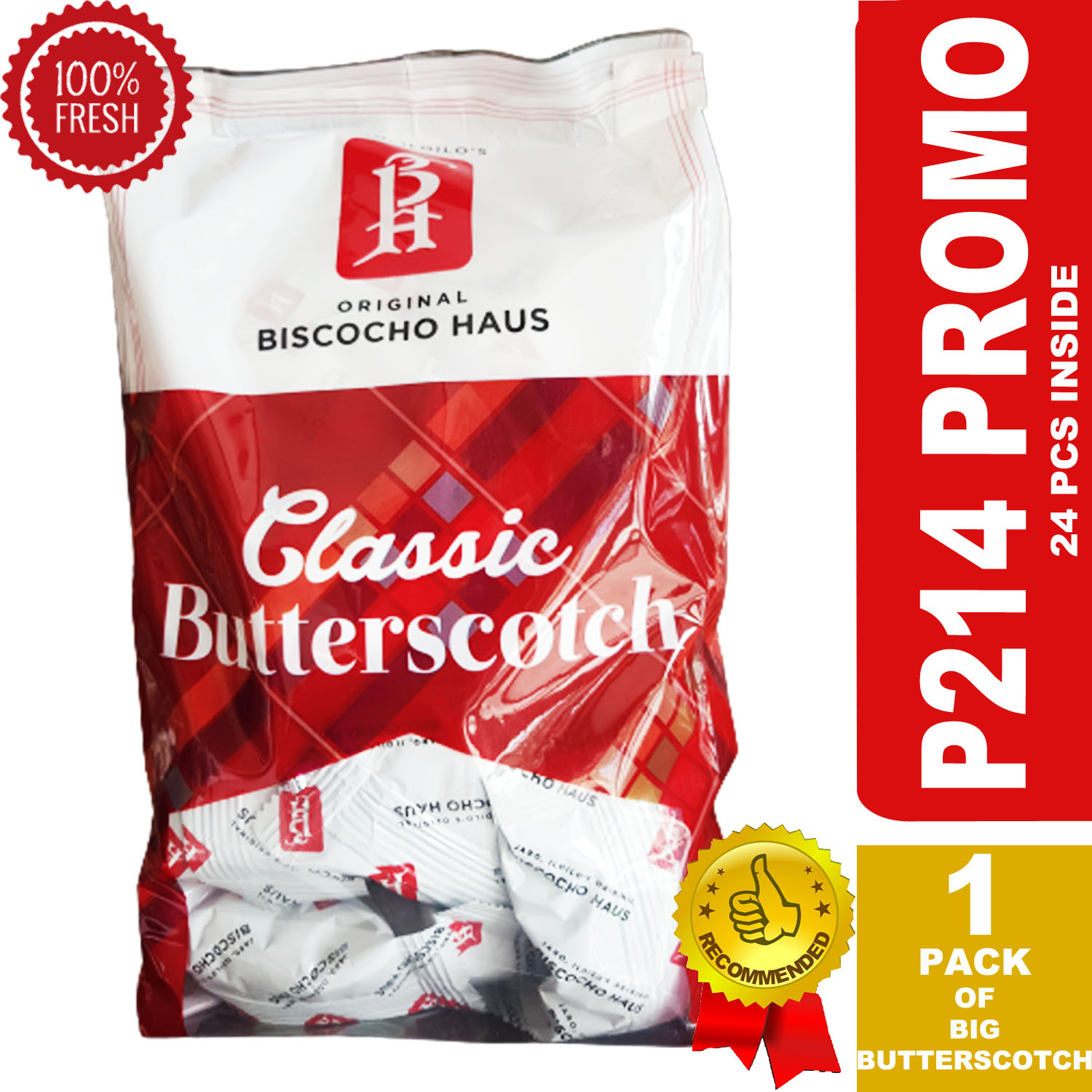 Special Butterscotch Big 425 grams 25 Pieces Inside Iloilo Original ...