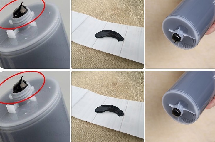 Two (2) Tubes Compatible F/F2-Type Black Ink 1000ML for F/FII/SF Series ...