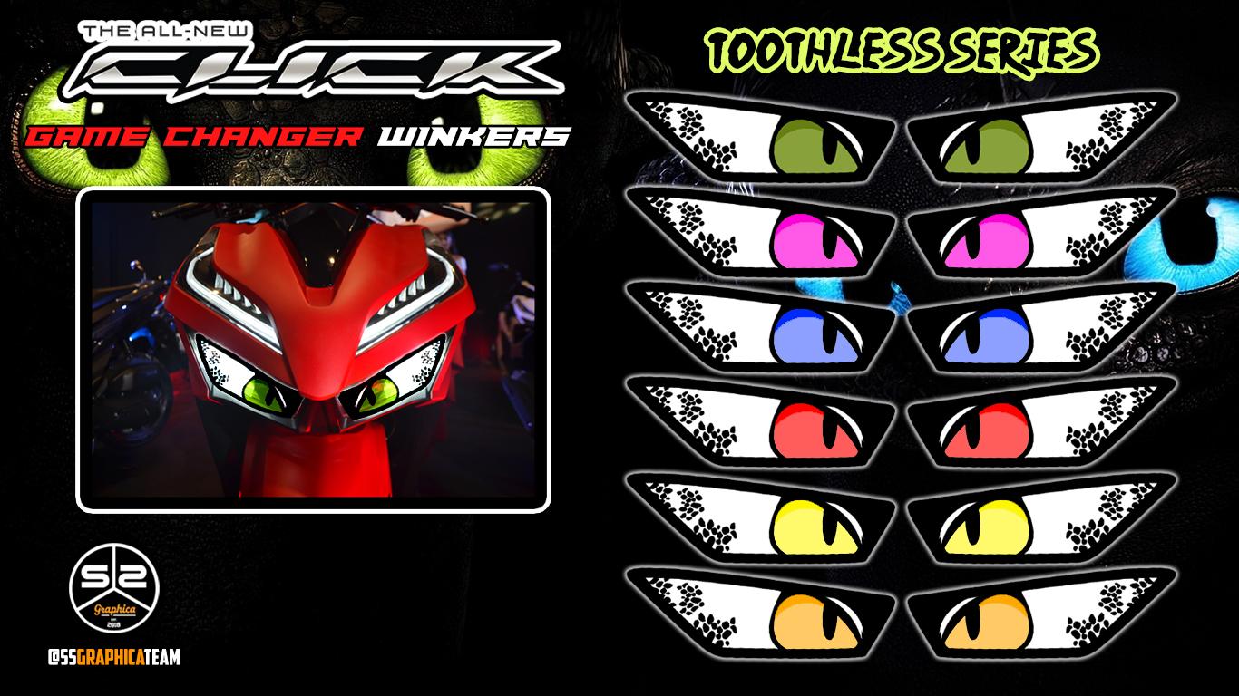 Honda Click v2/Game Changer - Winkers - Toothless Series | Lazada PH