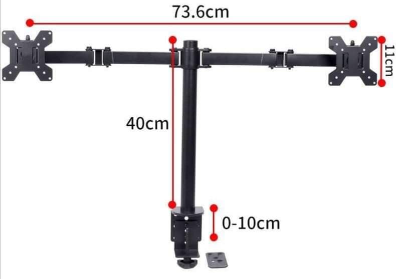 dual arm monitor mount | Lazada PH