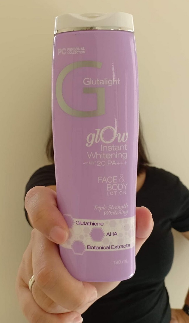 GLUTALIGHT GLOW Instant whitening face and body lotion with SPF 20 PA ...