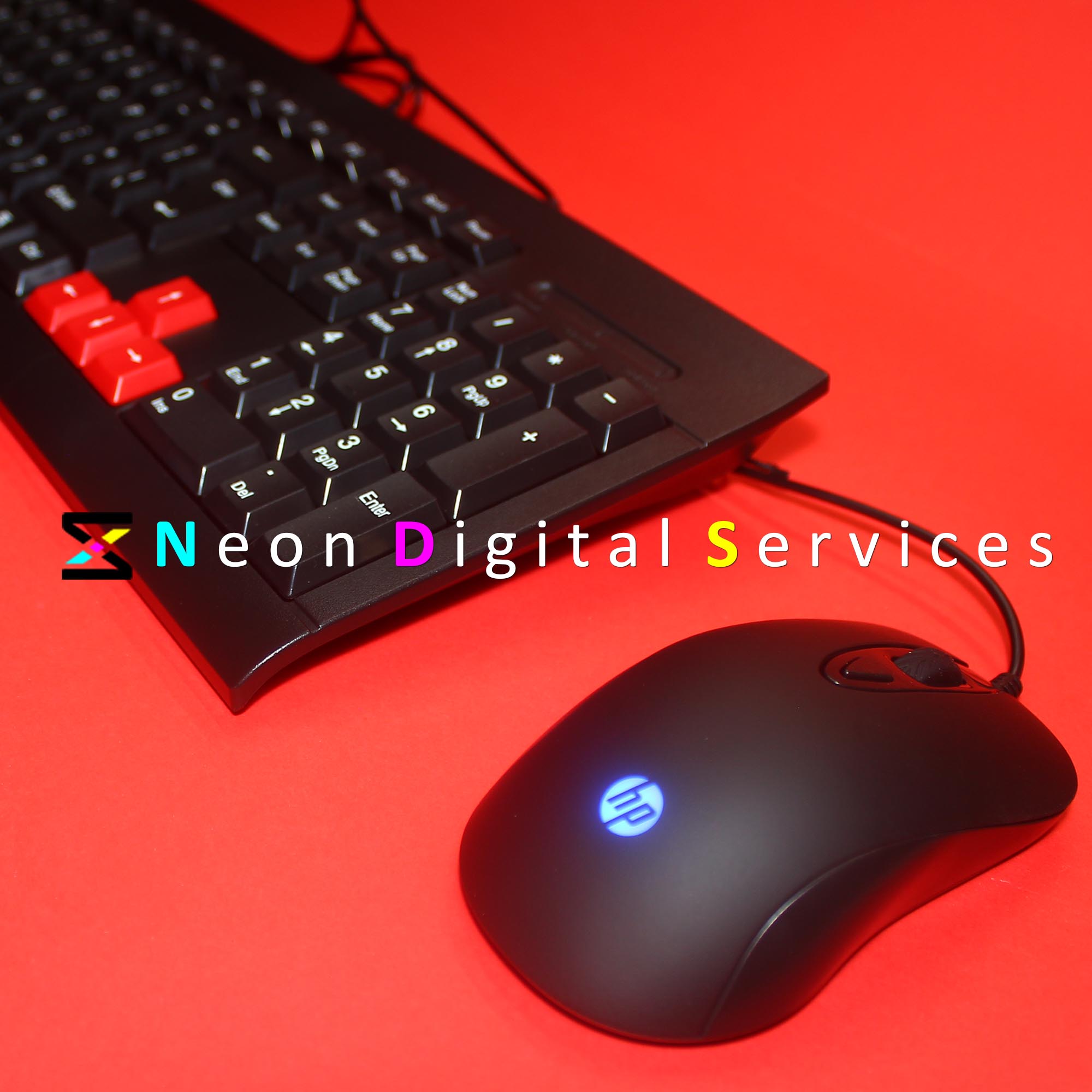 HP KM100 Gaming Keyboard and Mouse Computer Parts Computer shop Pisonet ...