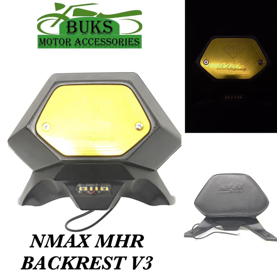 BMA Yamaha NMAX MHR Backrest V3 with LED Light | Lazada PH