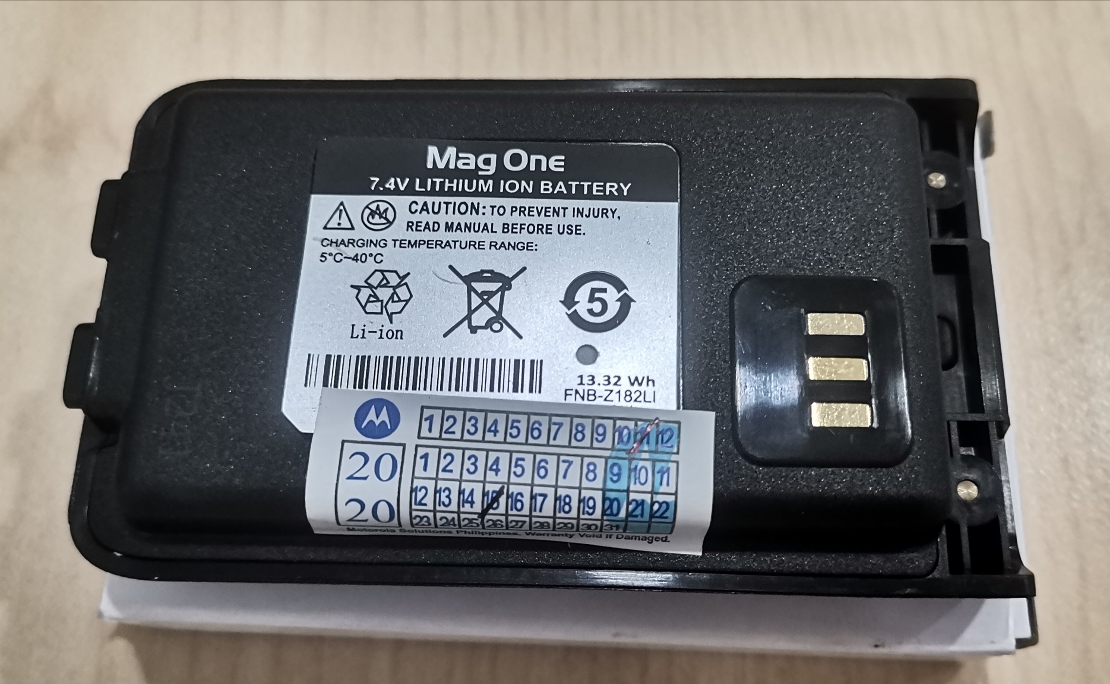 Mag one battery pack FNB-Z182 for Motorola Mag one VZ20 VZ28 VZ28S ...