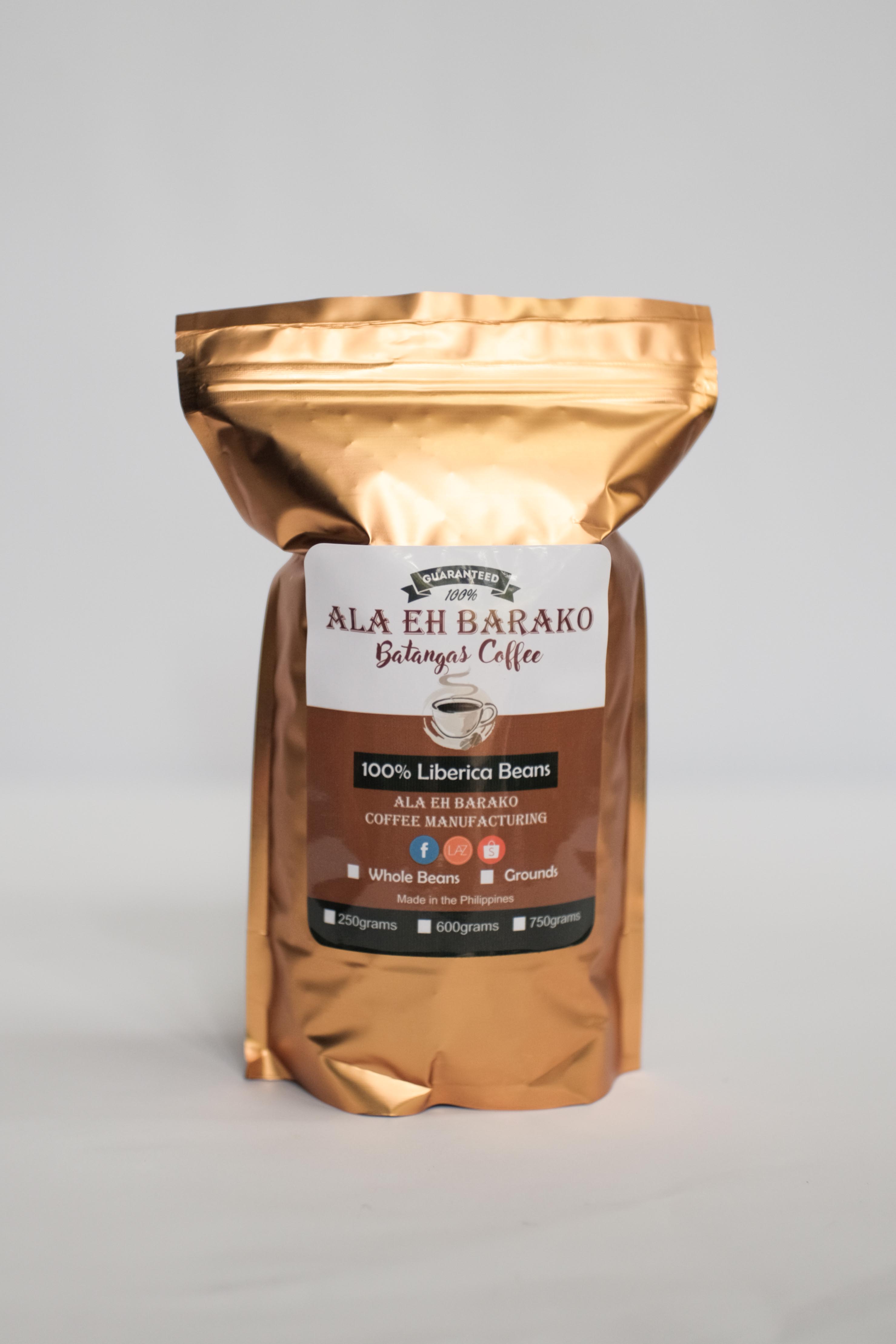 ESPRESSO ROAST BREWED COFFEE ALA EH KAPENG BARAKO LIBERICA WHOLE BEANS ...