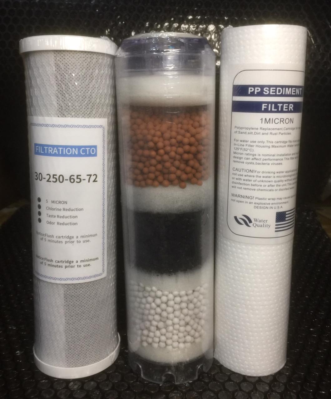 3pcs Set - All 10inch 3 stage Alkaline Filters replacement ( In ...