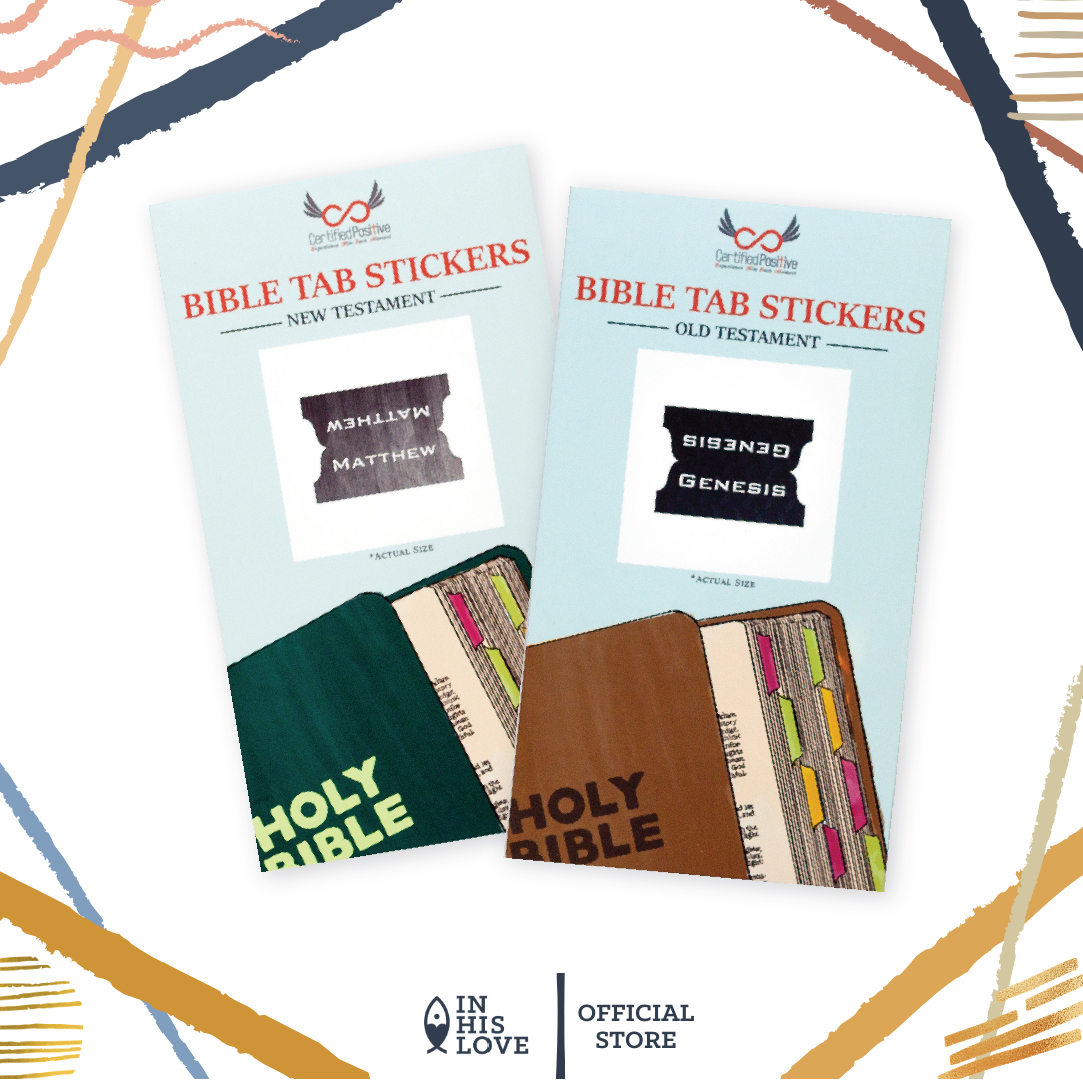 Certified Positive Bible Tab Stickers Old & New testament Set - Steel ...