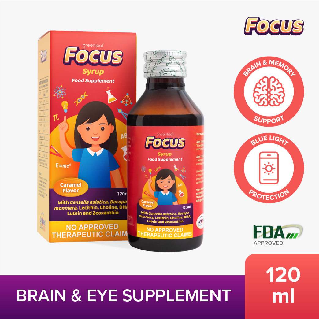Focus Syrup Brain & Eye Supplement for Kids - 120ml | Lazada PH
