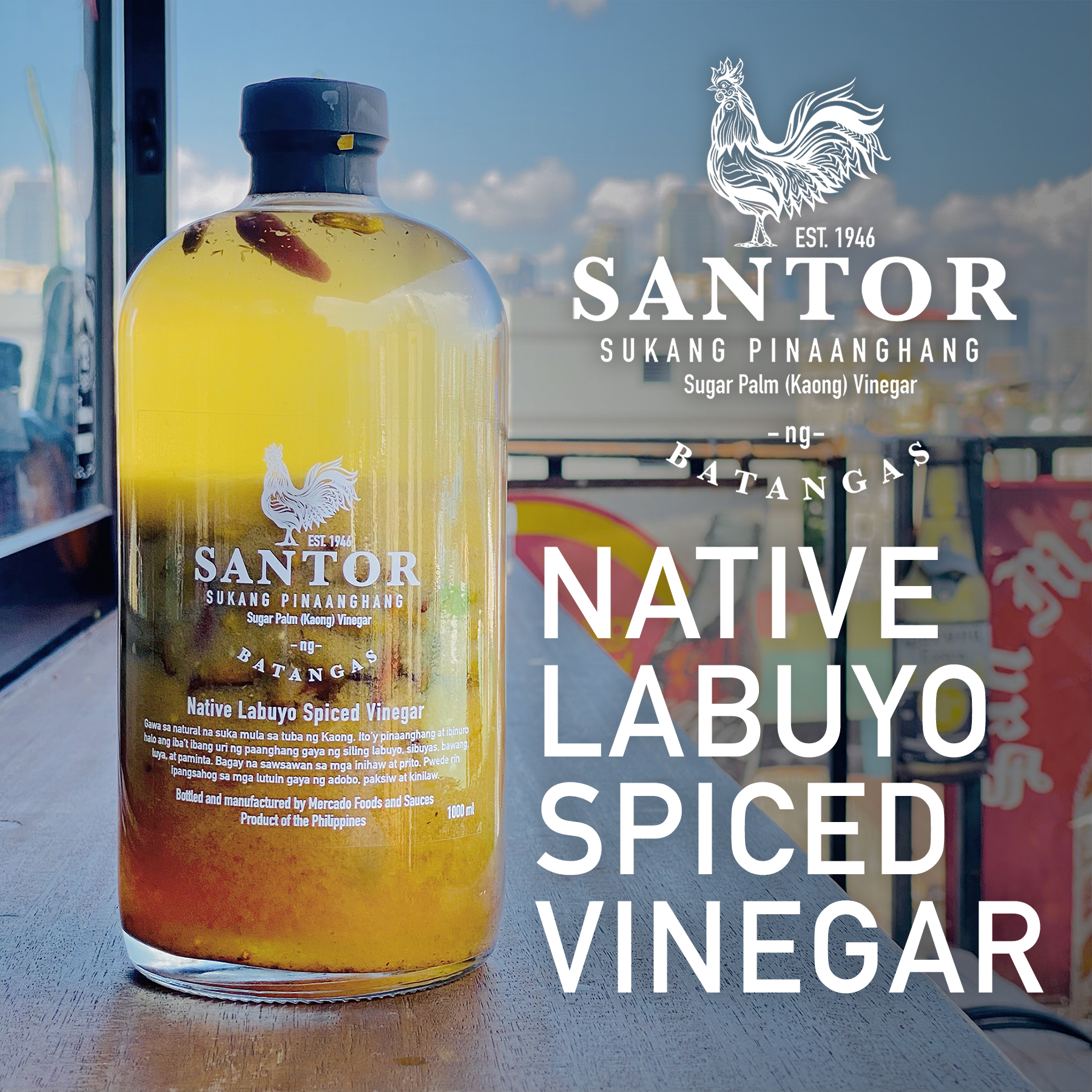 Santor - Sukang Pinaanghang (Spiced Vinegar) - Labuyo - 750ml | Lazada PH