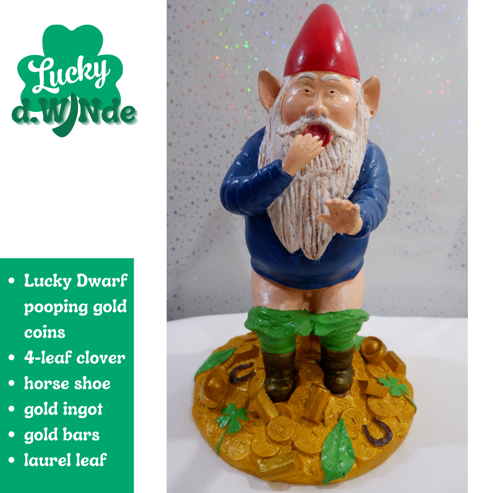 2021 17 Inches LUCKY Pooping Dwarf Bring Prosperity | LUCKY Pooping and ...