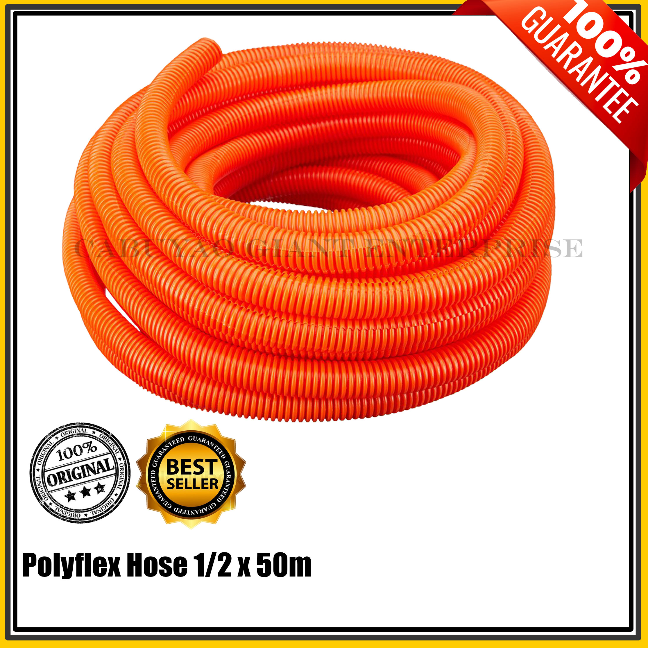 Polyflex Orange Felxible Hose 1/2 x 50meters | Lazada PH