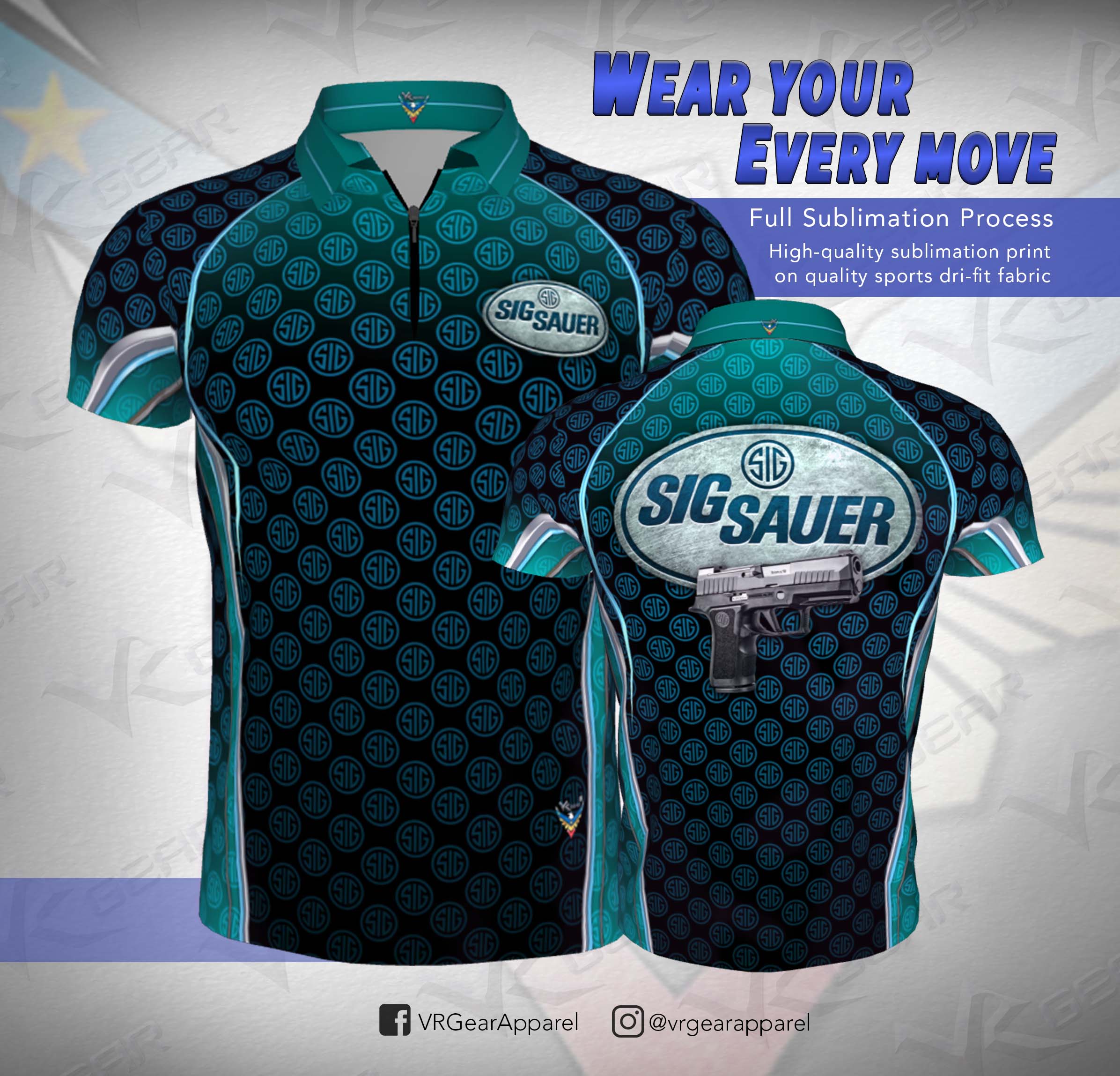 Sig Sauer Polo Shirt - VR Gear Apparel | Lazada PH