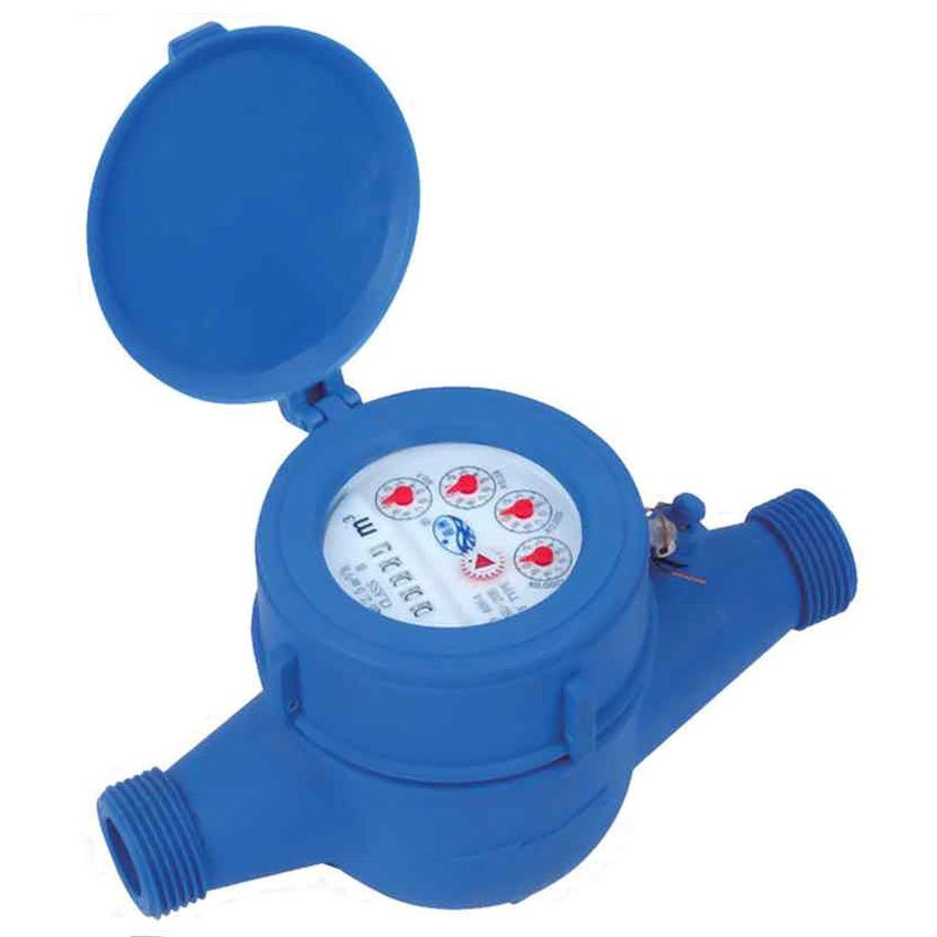 Plastic Nylon 15mm 1/2" Household Multi-Jet Water Meter (Blue) | Lazada PH