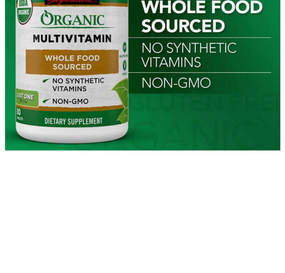 Kirkland USDA Organic Multivitamin 80 Coated Tablets – Kanna Beauty