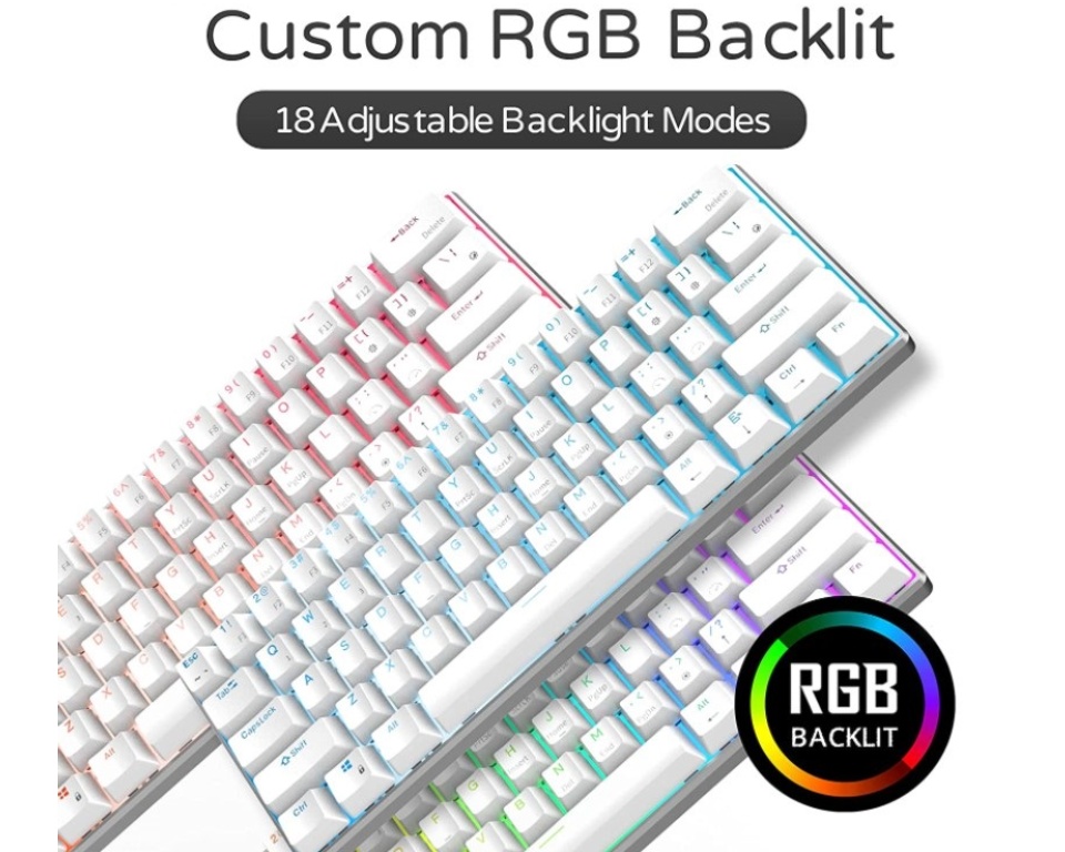 Cream Edition Custom Built Royal Kludge RK61 Hotswap RGB, 60% OFF