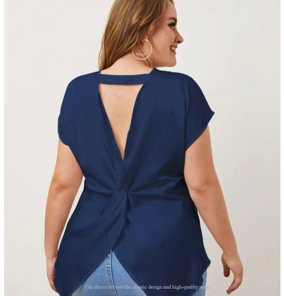 Plus Size Backless Tops